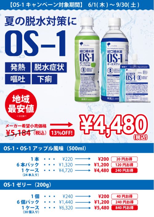 OS-1キャンペーン実施中！ | Power Pharmacy